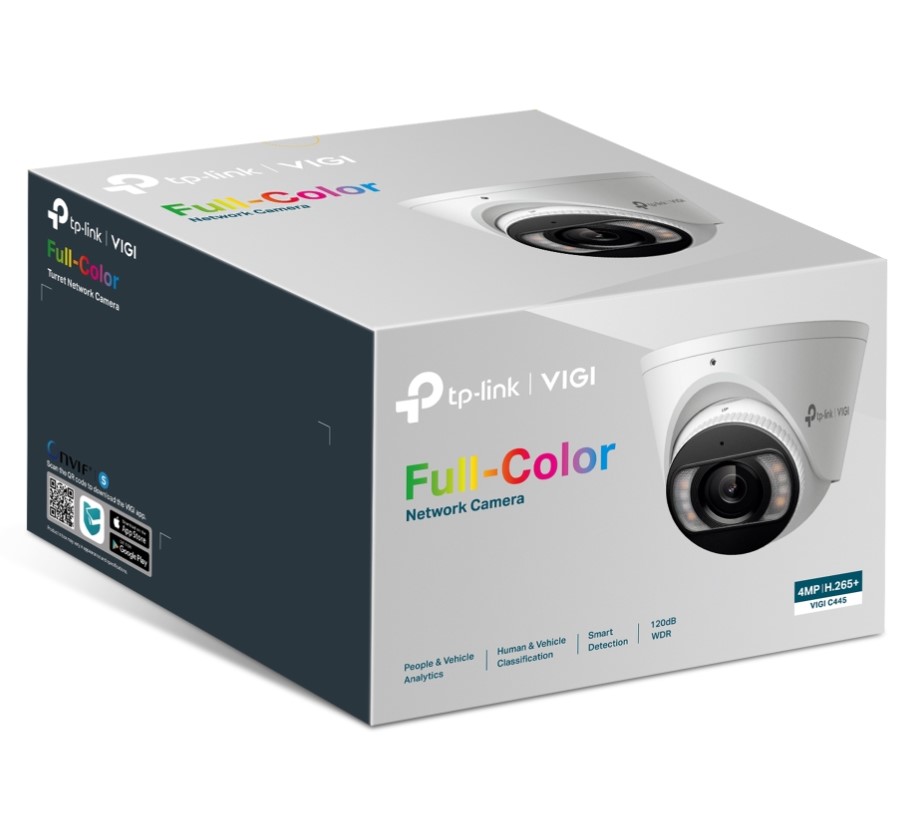 TP-Link VIGI 4MP C445(2.8mm)Full-Color Turret Network Camera | LWT